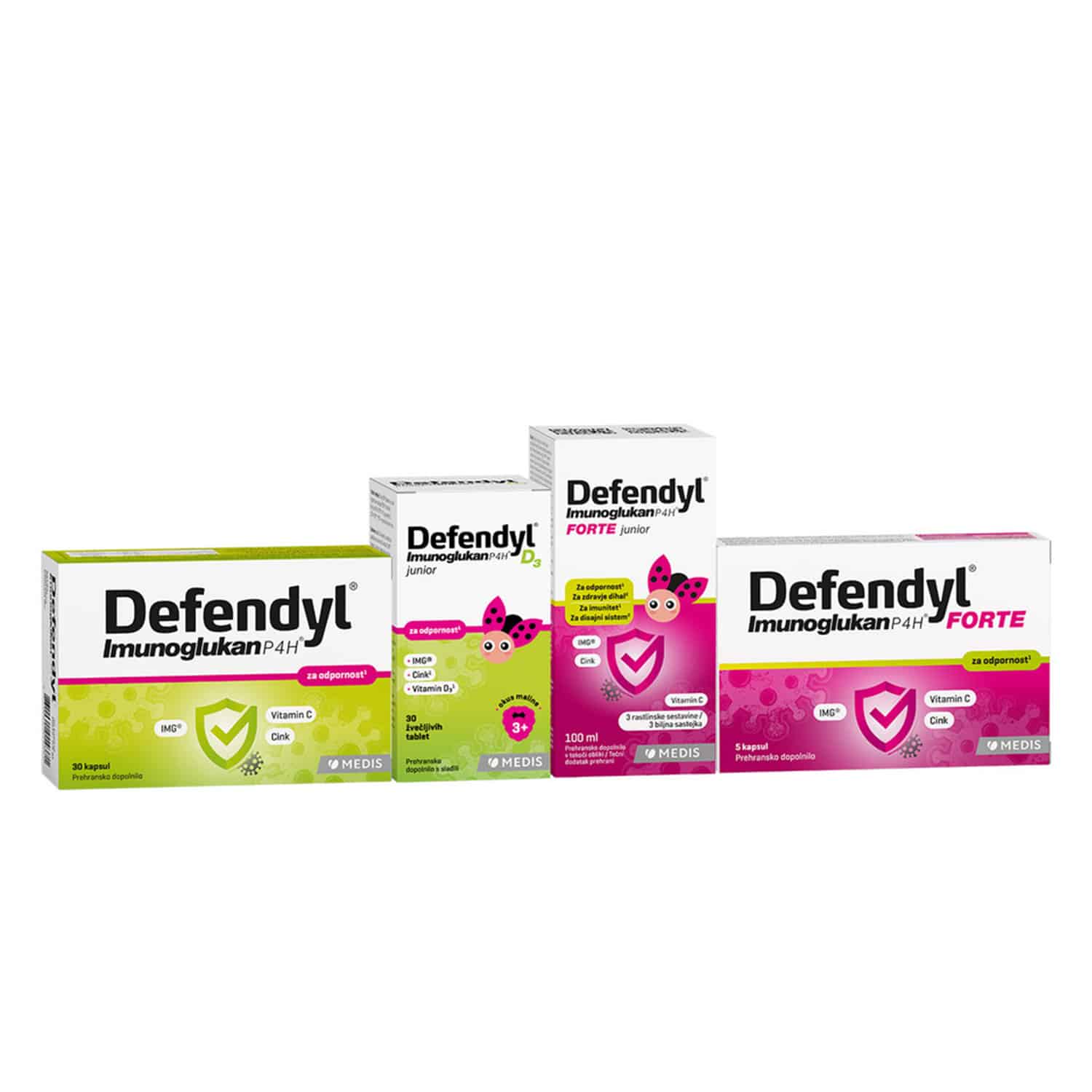 Defendyl-Imunoglukan P4Hpaket za celo družino - Defendyl